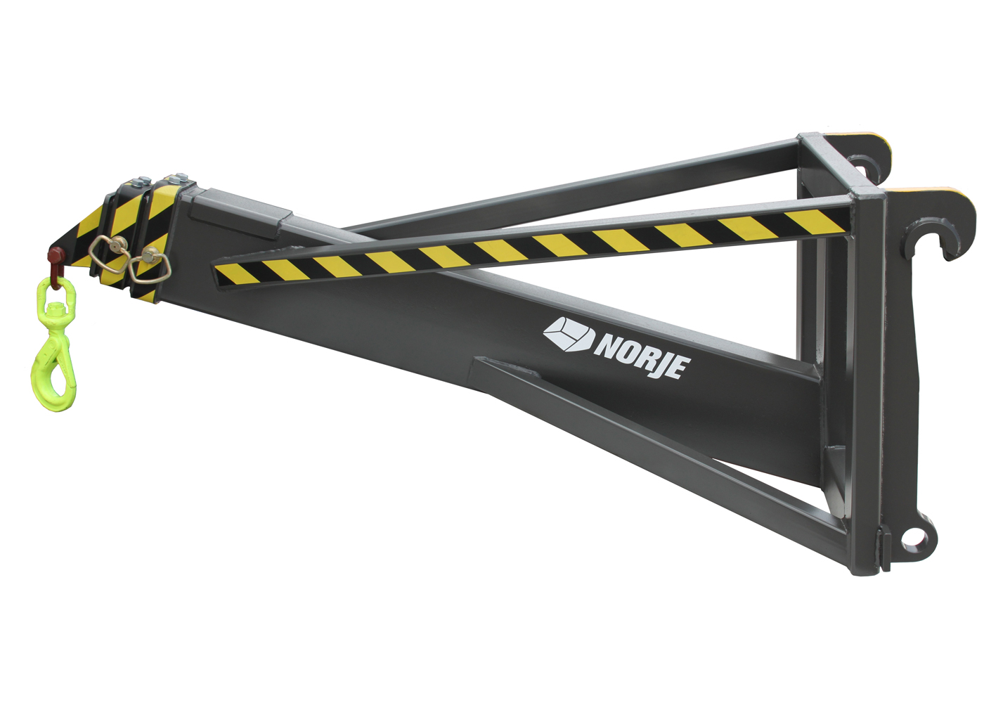 Kranarm 4,6 m - mekanisk, fäste Stora BM, 3-delad, maxlängd 4,6 m ...