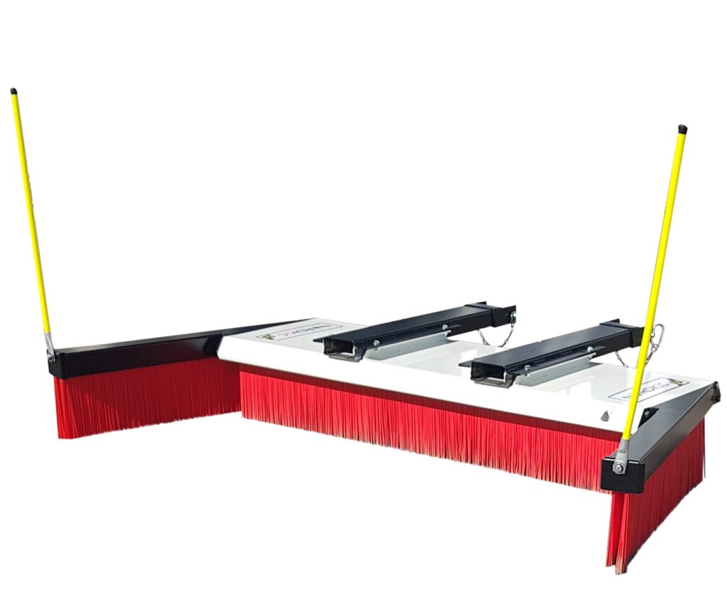 Sopborste för grävmaskin - fäste S30/180 inkl. gaffelfäste, bredd 3000 ...