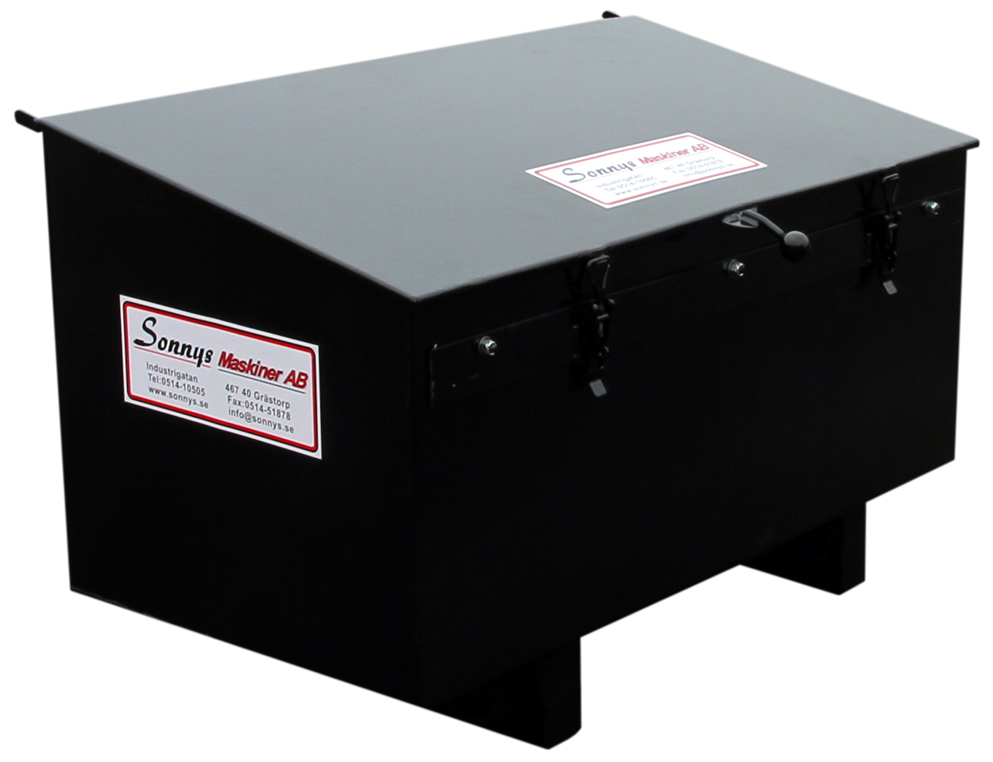 Transportbox - för traktor, verktygslåda med lock, fäste Trepunkt & SMS ...