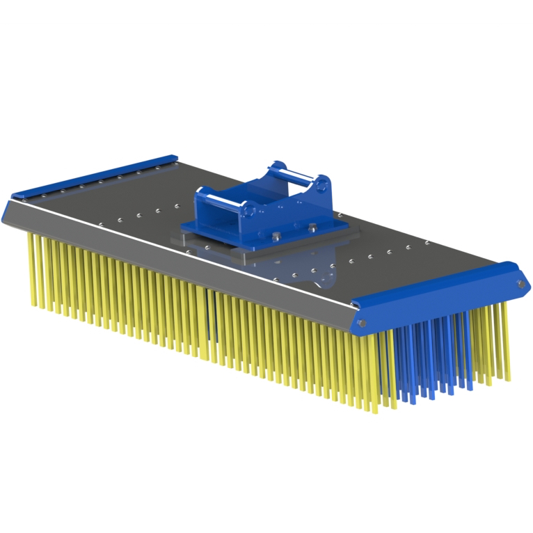 Sopborste för grävmaskin – fäste S30/180, bredd 1500 mm - Todd Timber